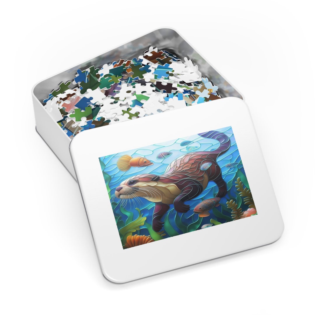 Sea Otter Jigsaw Puzzle (30, 110, 252, 500,1000-piece)/ocean Life ...