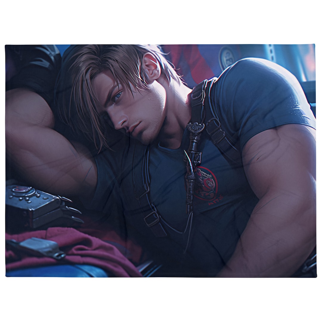 Leon S Kennedy Resident Evil Throw Blanket - Etsy