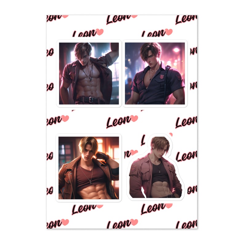 Leon S Kennedy Resident Evil Sticker Sheet - Etsy
