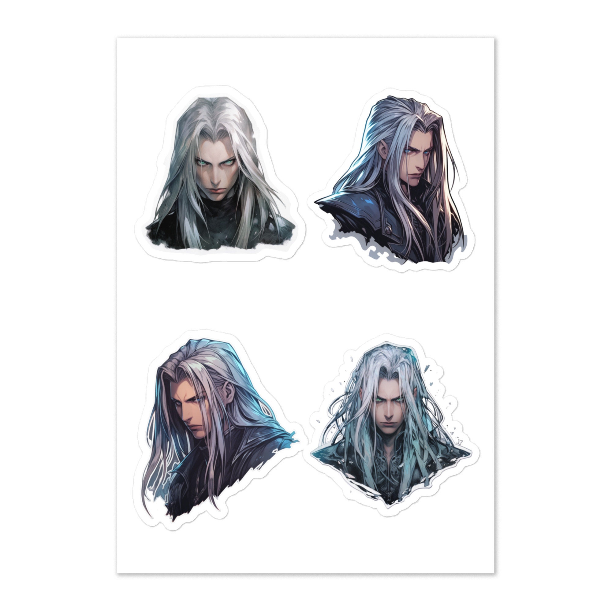 Sephiroth Final Fantasy VII Sticker Sheet - Etsy