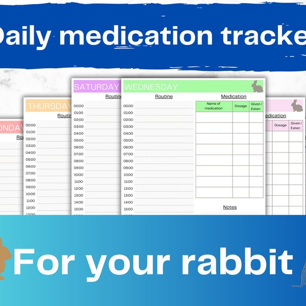 Bunny Health Checklist - Etsy