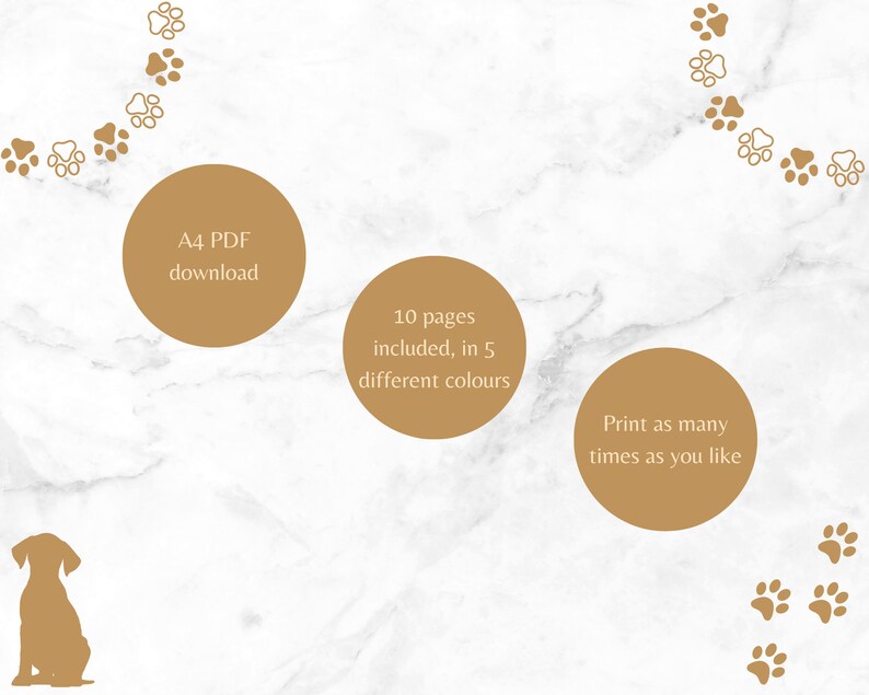 Dog Sitting Information Sheet Printable Canine Boarding Log - Etsy