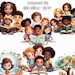 Literacy SVG, Diverse Kids Clip Art, Reading Books PNG, Librarian ...