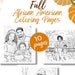 African American Fall Coloring Pages, Black Women, Afro Kids, Black ...