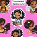 African American Girls Music Clipart, Black Girl PNG, Music Teacher ...