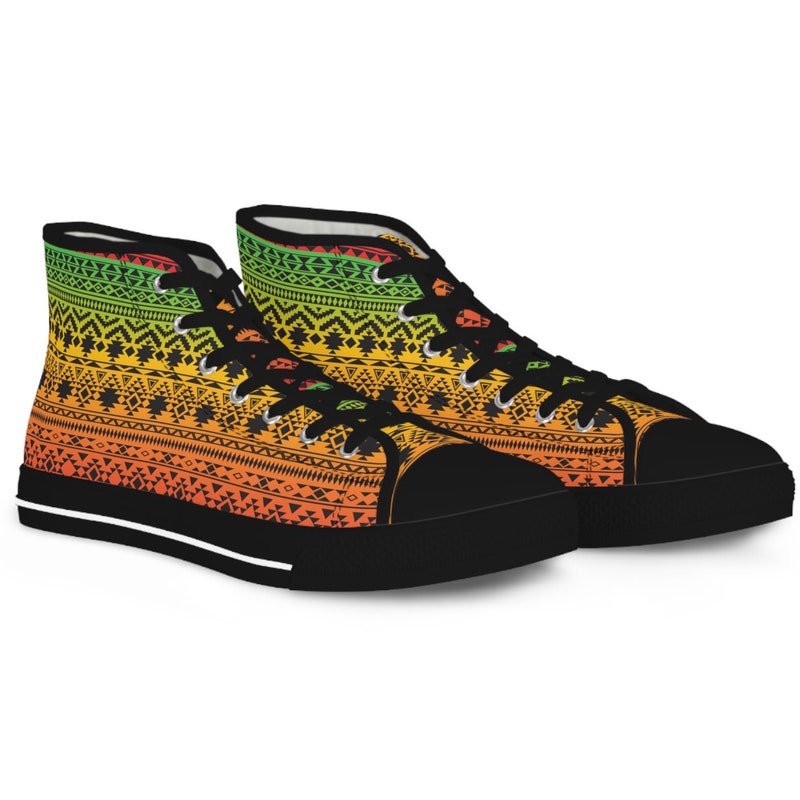 Rasta Sneakers - Etsy