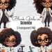 Black Girls in Science Clipart, African American Kid Scientist PNG ...