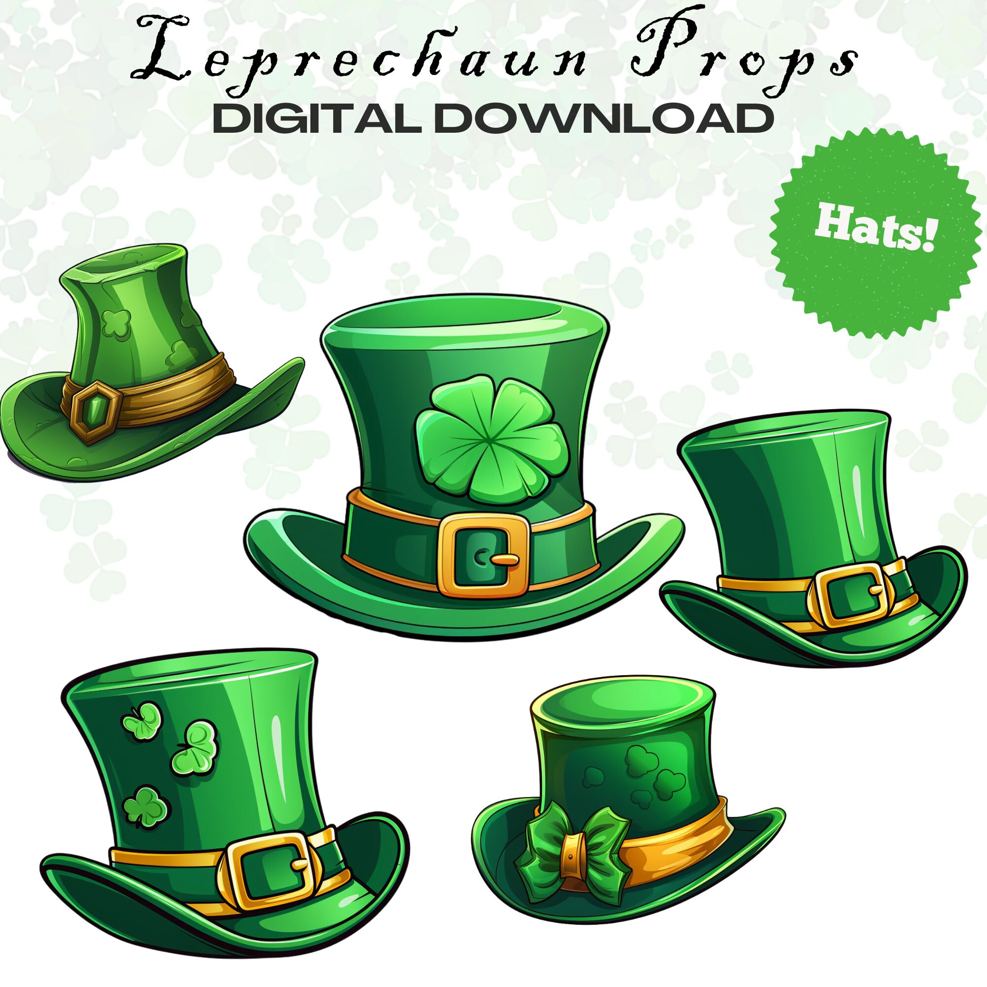 Cute Leprechaun Prop Clipart Saint Patricks Day PNG - Etsy