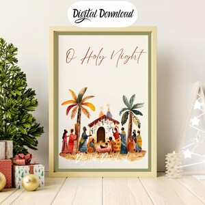 Diverse Nativity Clipart, African American Christmas Nativity Scene PNG ...