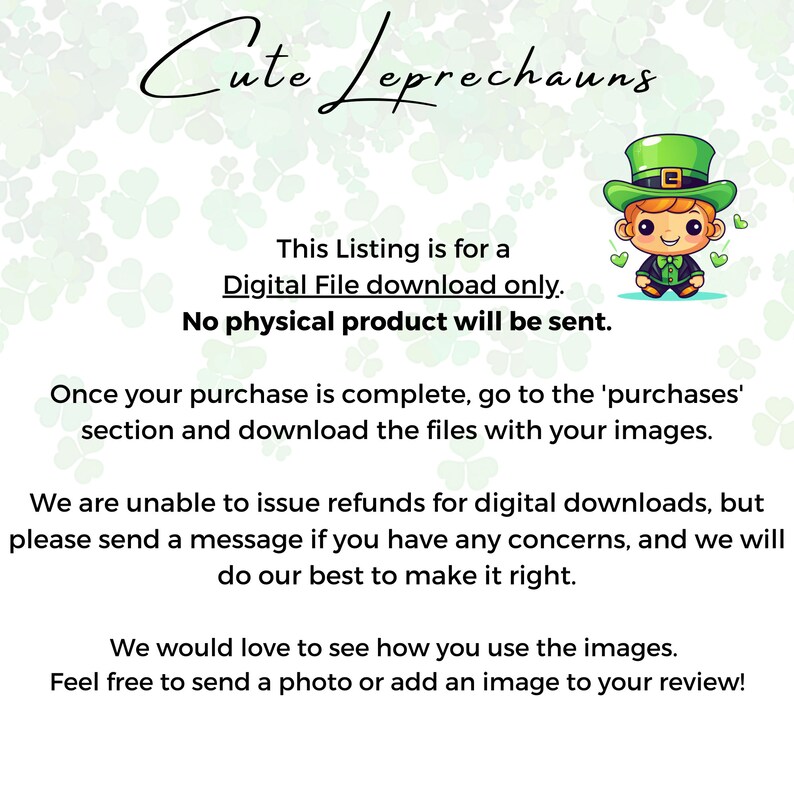 Cute Leprechaun Clipart, Kawaii Saint Patricks Day PNG, Digital ...