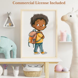 Black Kids Back to School PNG, African American Boys Girls With ...