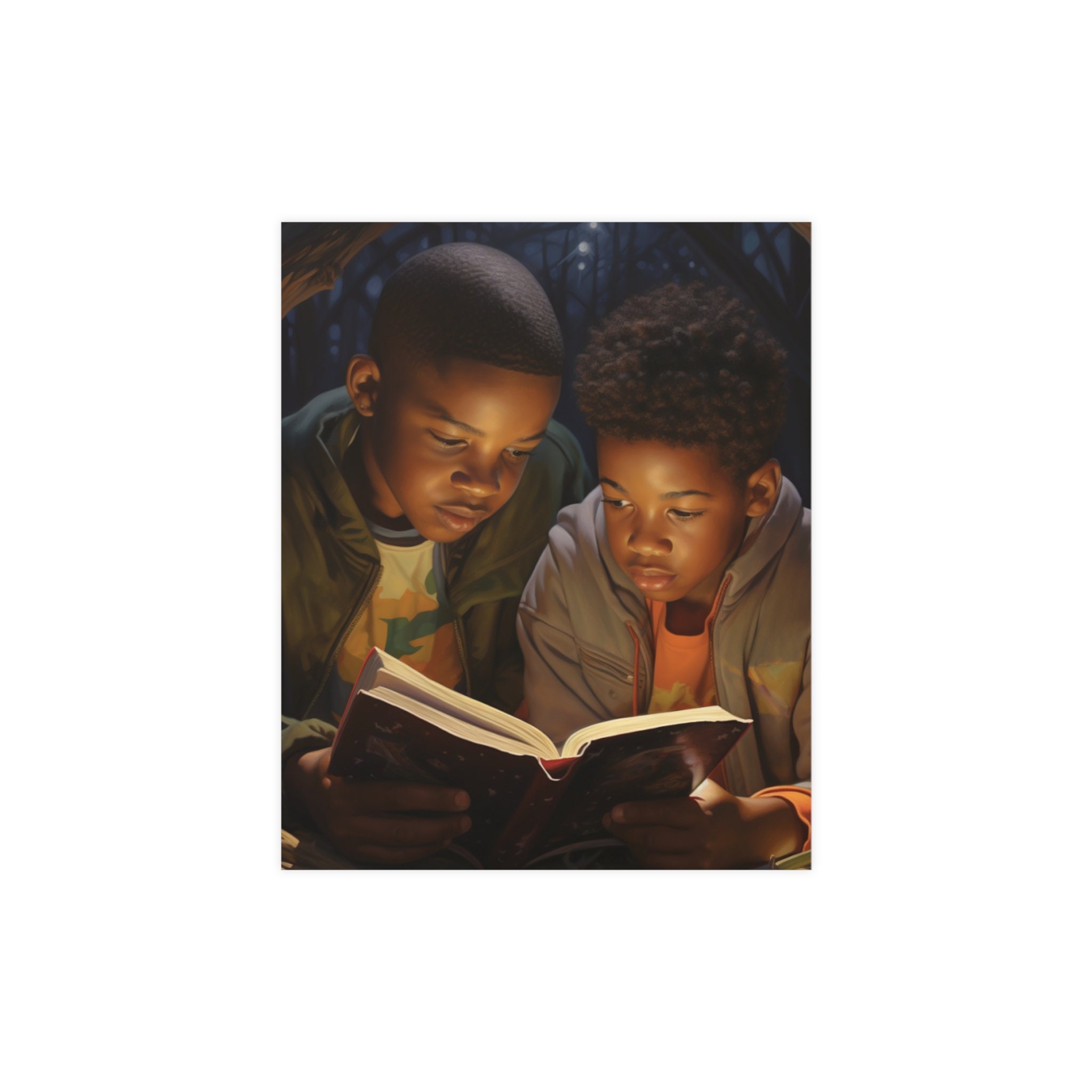 Black Boys Reading Poster Literacy Library Classroom Decor - Etsy