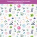 Science Background Digital Paper, Microbiology Cell Biology Laboratory ...