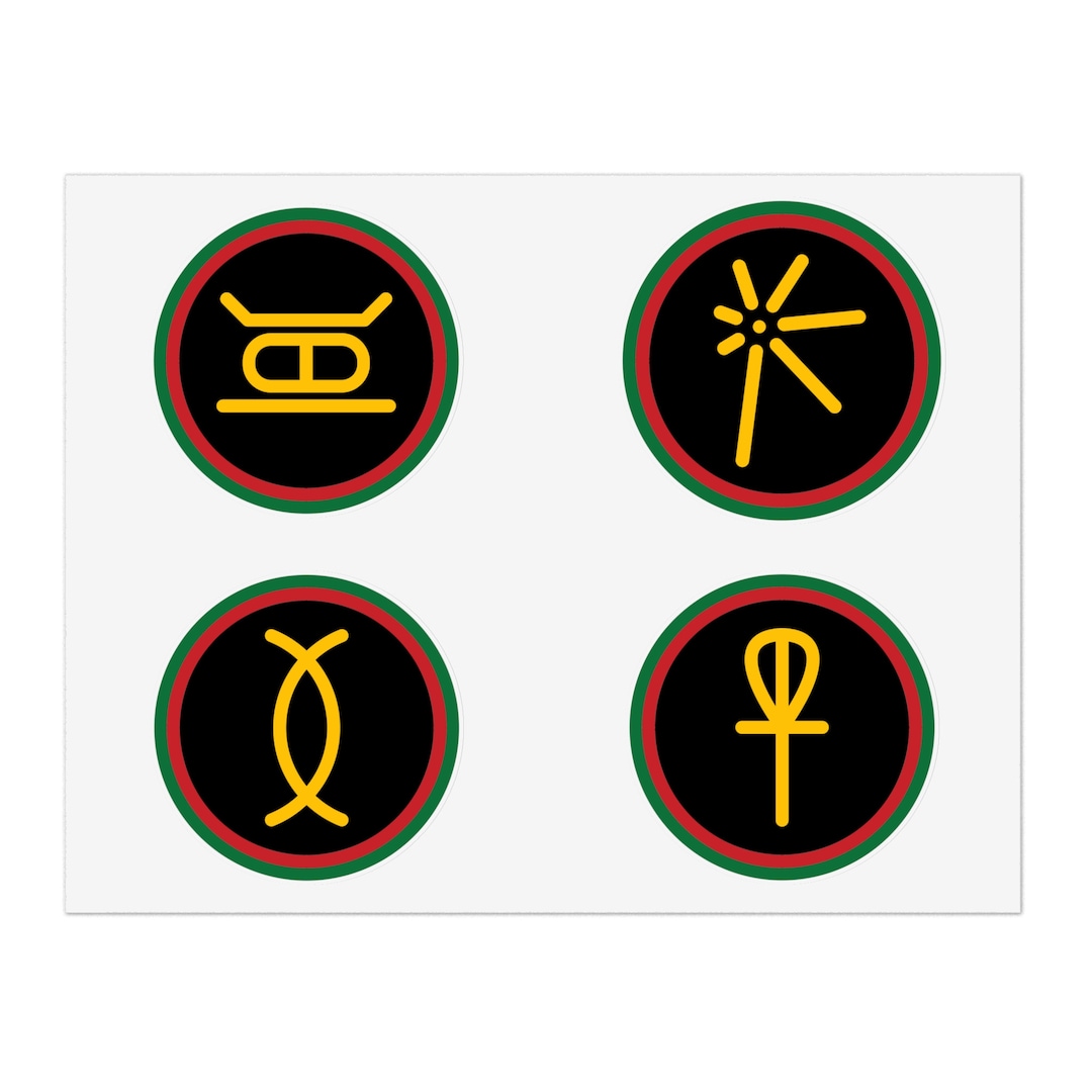 Kwanzaa Stickers, 7 Principles Imani, Ujamaa, Kuumba, Kujichagulia ...