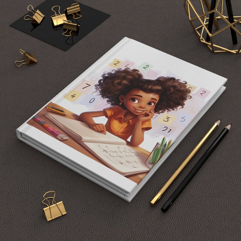 Black Girl Scientist Hardcover Journal, African American Girl Science ...
