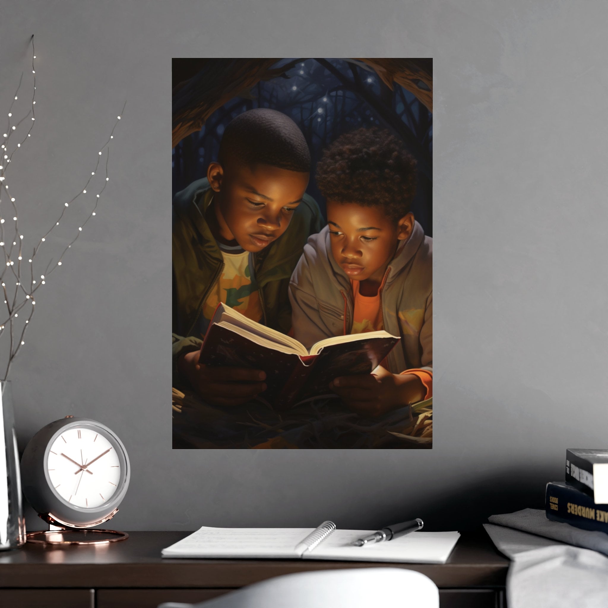 Black Boys Reading Poster Literacy Library Classroom Decor - Etsy