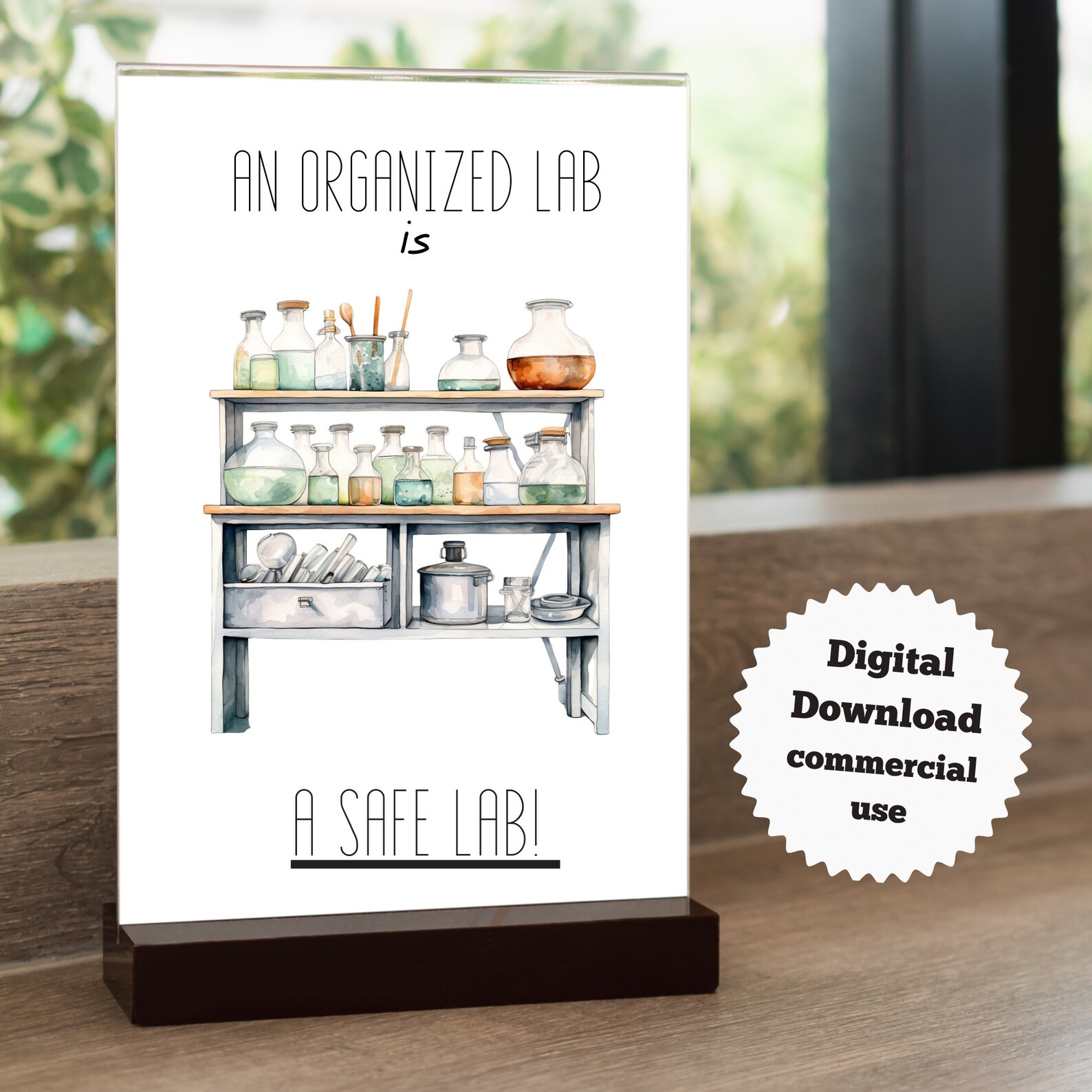 Watercolor Science Laboratory Clipart, Lab Tech PNG, Clinical ...