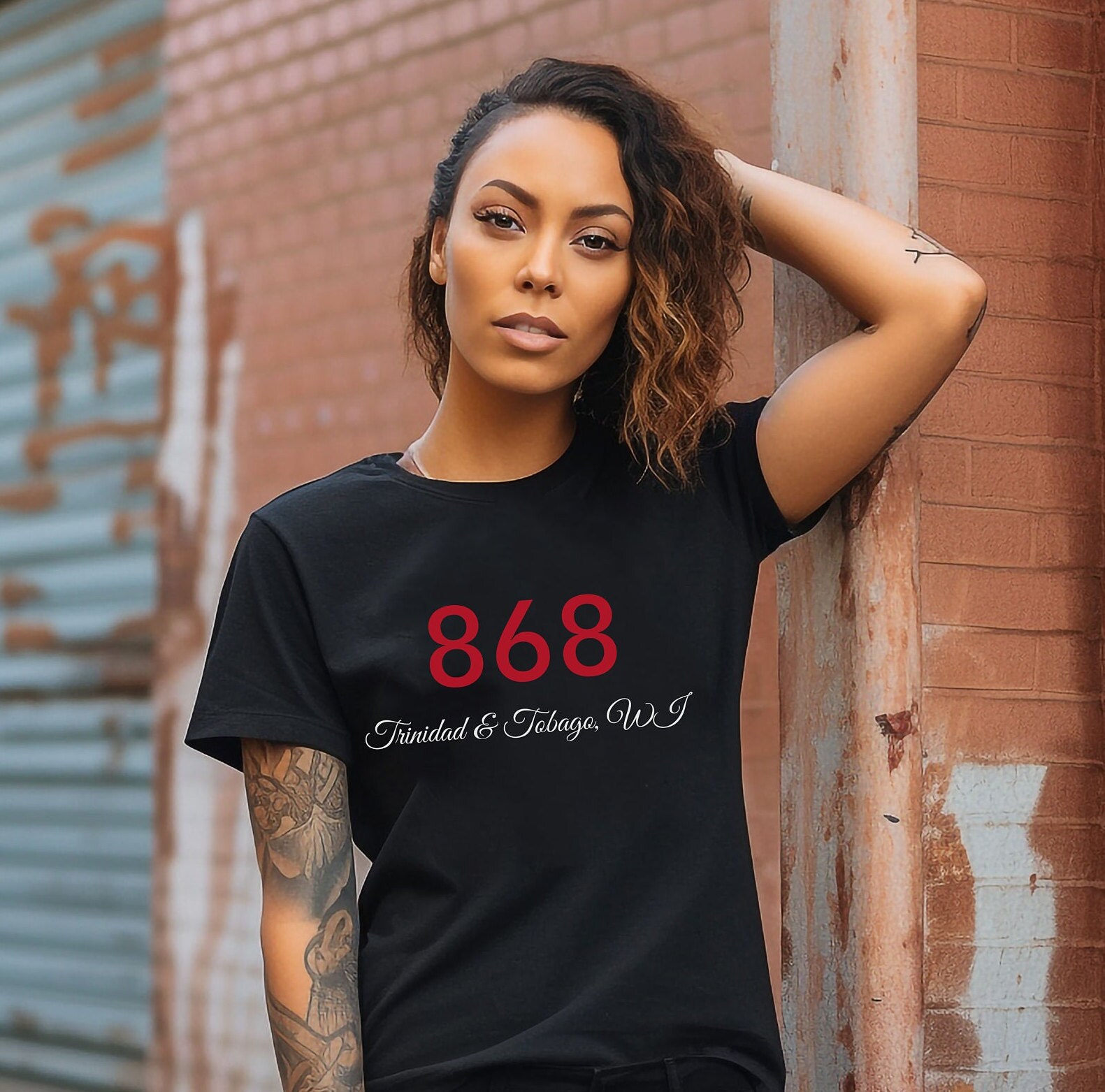 Trinidad and Tobago Shirt With Area Code 868, Gift for Trinidadian ...