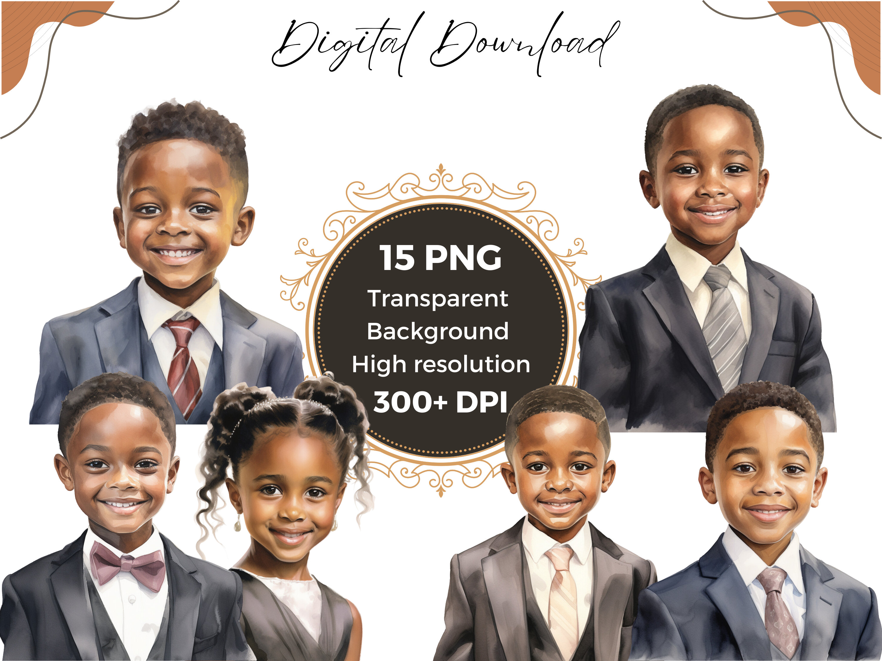 Black Kids PNG Clipart, Afro Girls Boys, African American Children ...