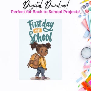 Black Kids Back to School PNG, African American Boys Girls With ...