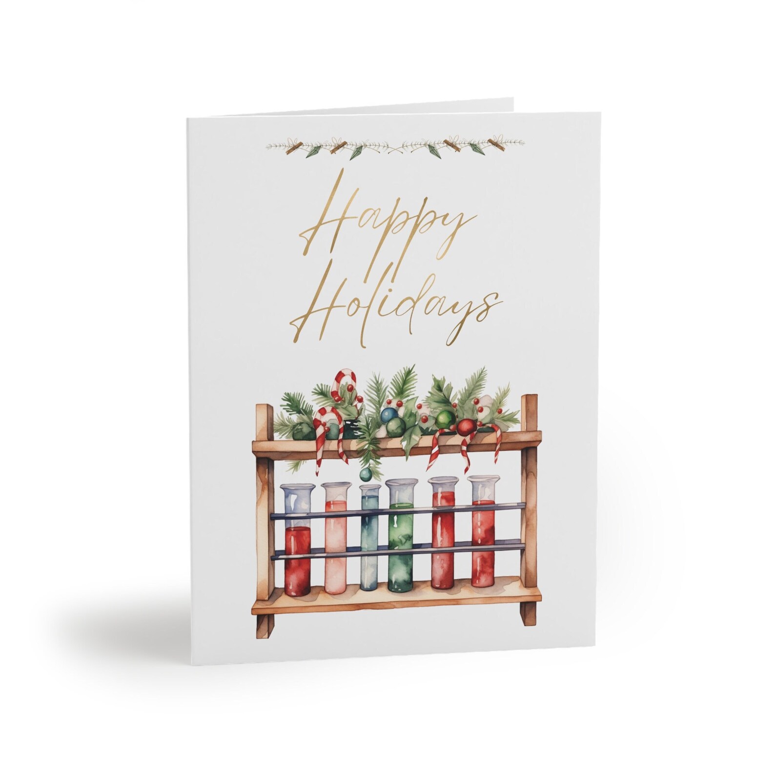 Biomedical Science Laboratory Christmas Card, Research Geeky Holiday ...