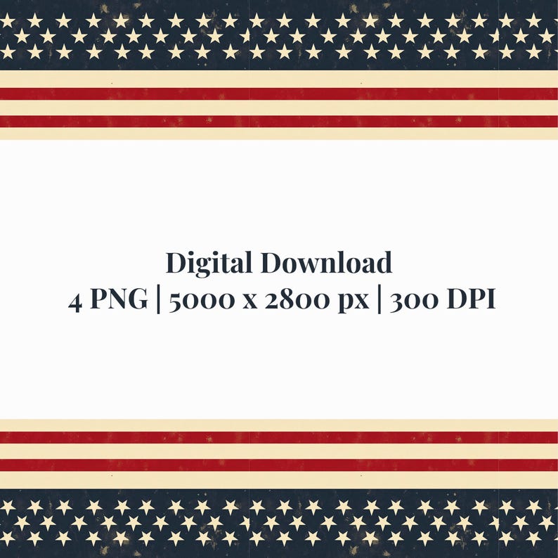 Patriotic Border Clipart, July 4th Seamless Borders, USA Flag ...