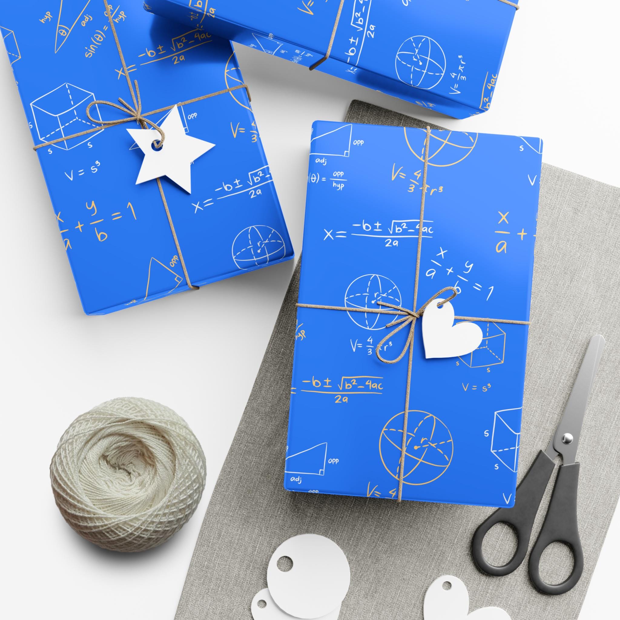 Math Gift Wrap, Trigonometry, Calculus Equations, Gift for Math Teacher ...
