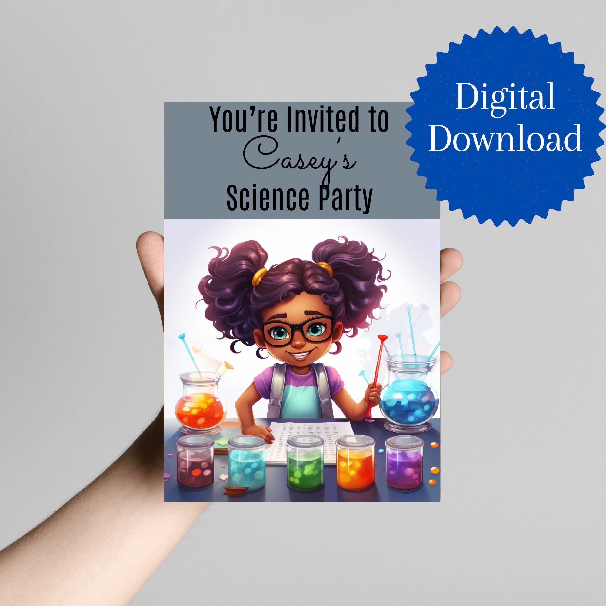 Black Girls Science and Math Clipart, African American Kid Scientist ...