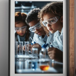 Science Classroom Poster, Kids STEM Wall Art, Science Teacher ...