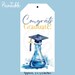 Printable Scientist Graduation Gift Tag, Science Graduation Cookie Tag ...