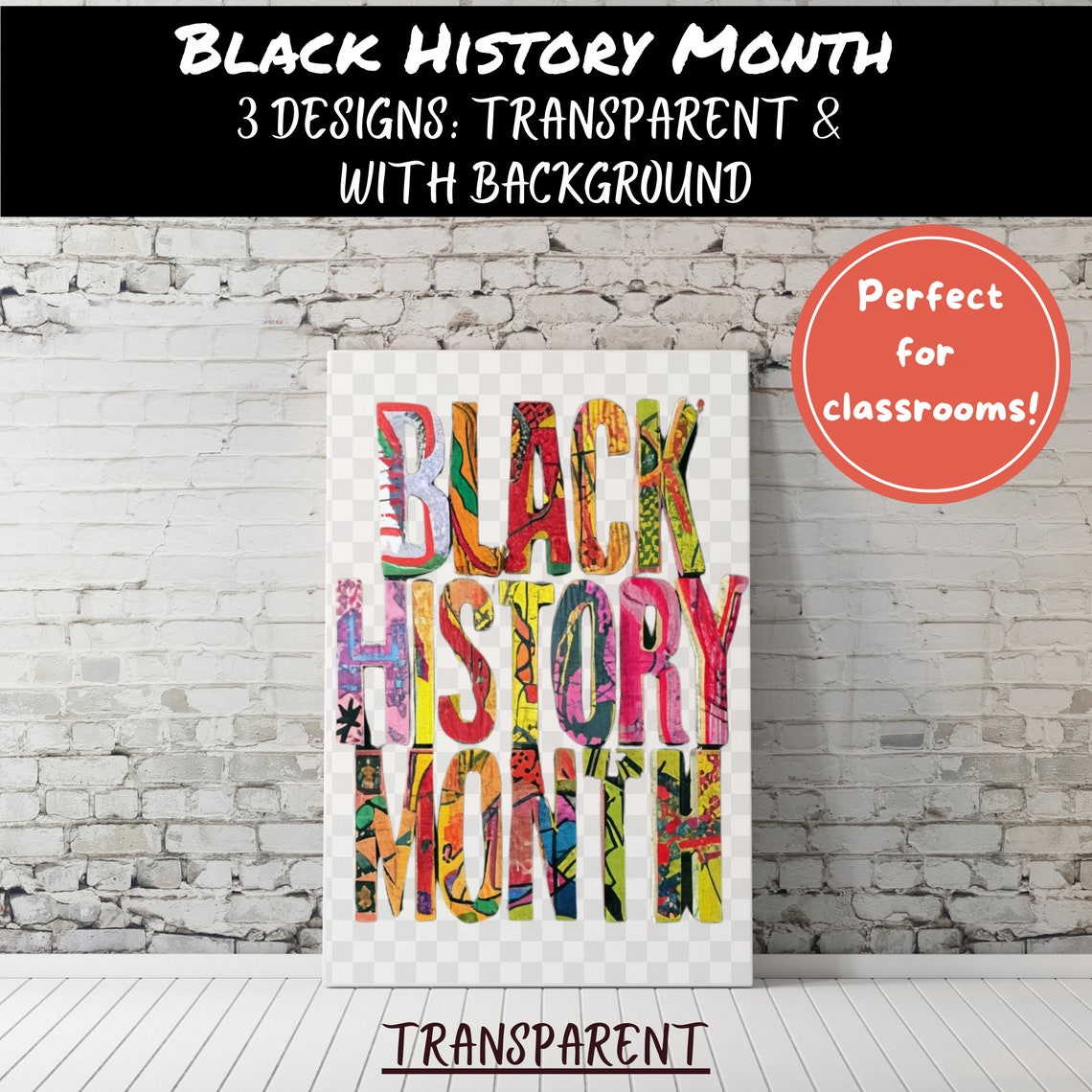 Black History Month Posters, BHM PNG Printable, Digital Paper ...