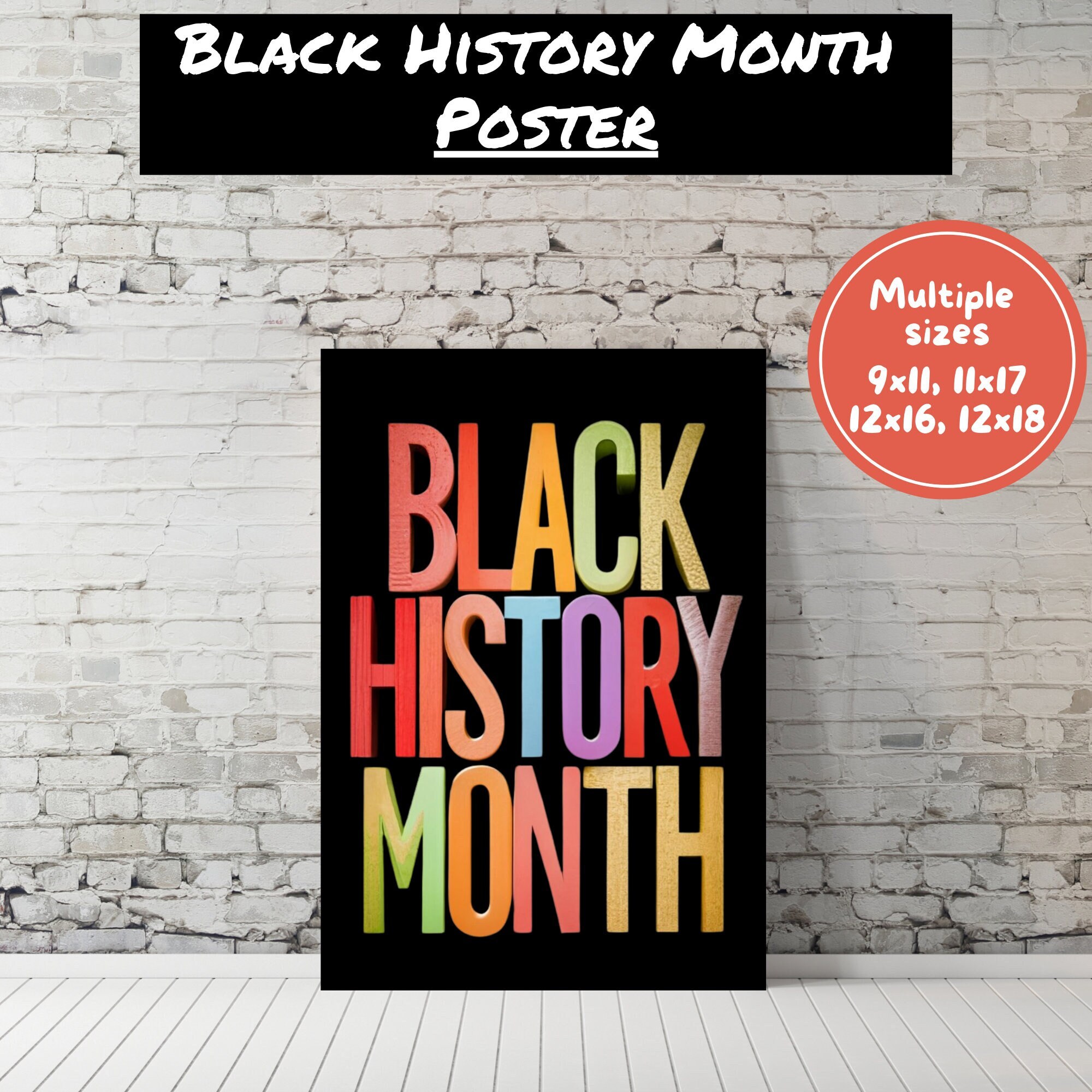 Black History Month Poster, African American Classroom Poster - Etsy
