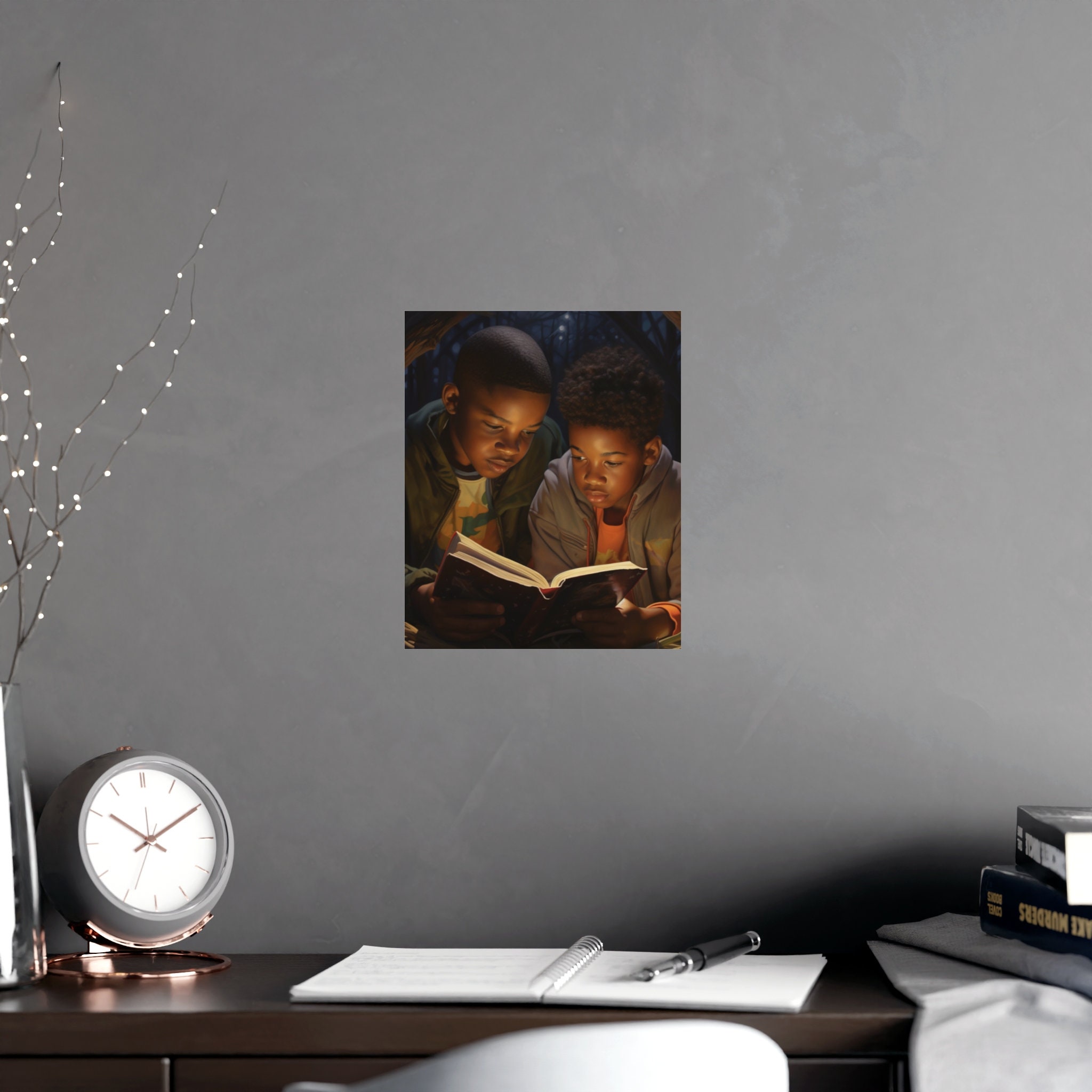 Black Boys Reading Poster Literacy Library Classroom Decor - Etsy