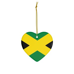 Jamaica Christmas Ornament Jamaican Flag Ceramic Ornament, Caribbean ...