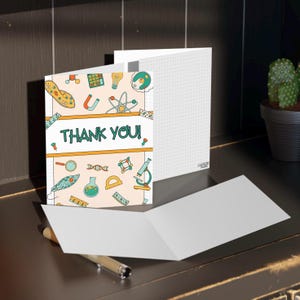 Thank You Card to Science Teacher, Elementary School, Chemistry ...