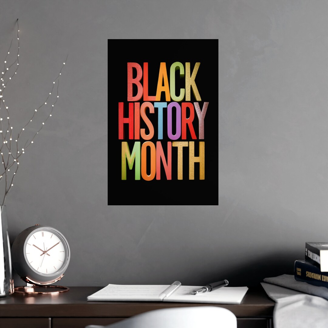Black History Month Poster, African American Classroom Poster - Etsy