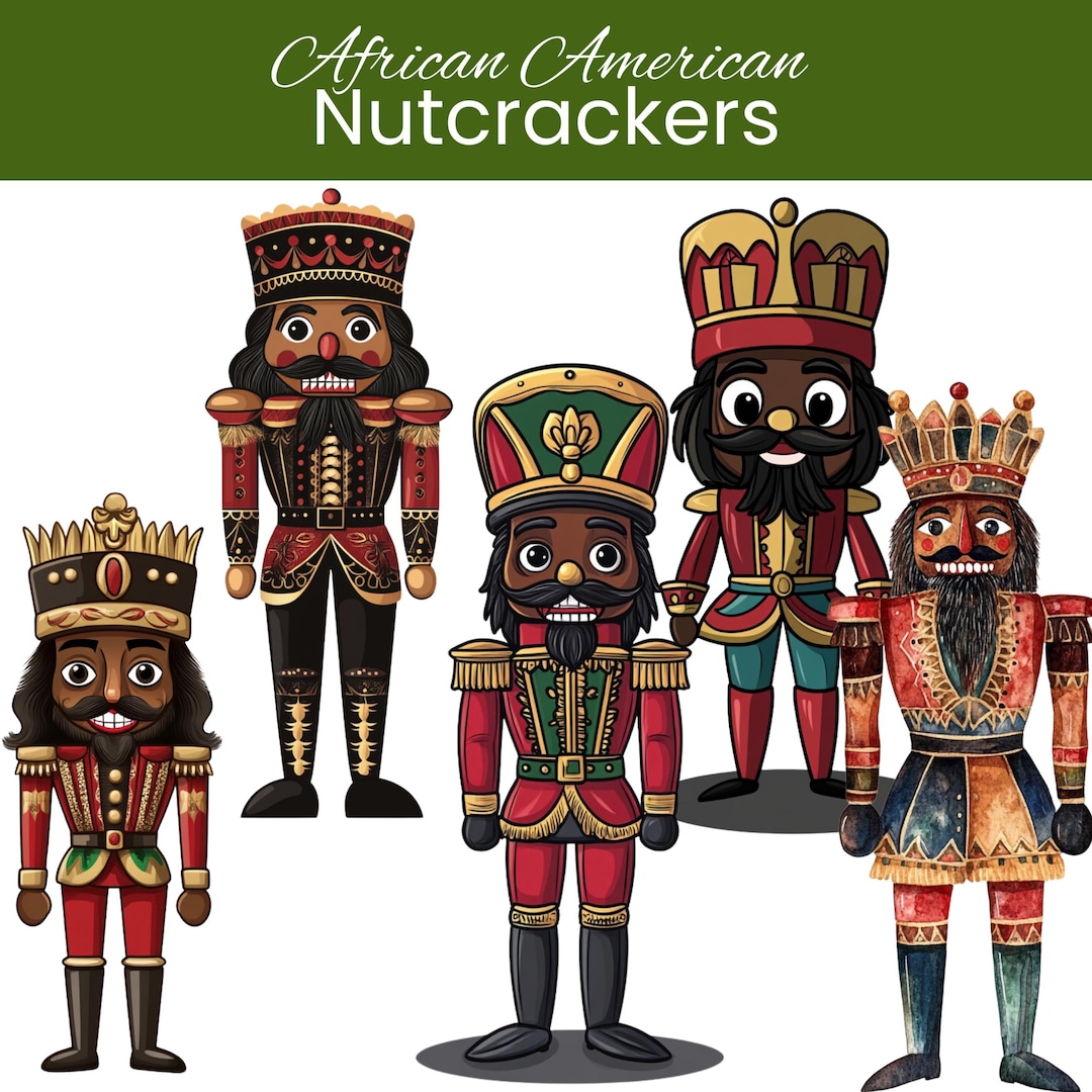 Black Nutcracker PNG Clipart, African American Christmas Images, Card Making, Kids Crafts, Afro ...