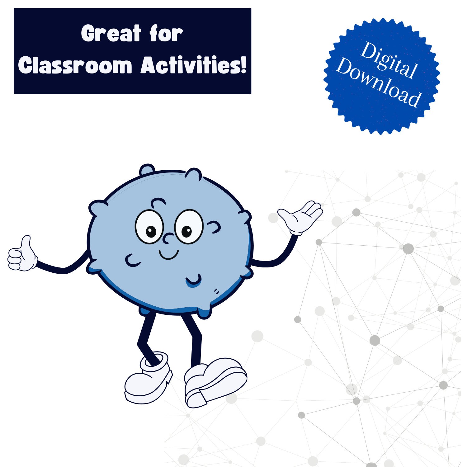 Cute Science Clipart, Immune Cells Immunology Clipart, Blood Cells ...