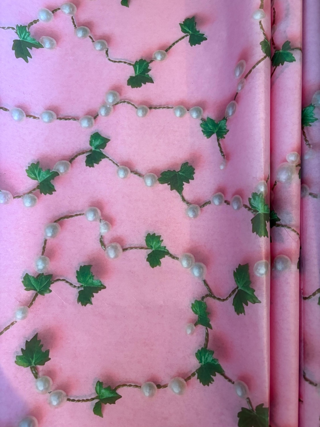 Pearls and Ivy Tissue Paper, Pink and Green AKA Sorority Colors, 26 X ...