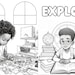 Black Kids in STEM Coloring Book, Science Teacher, African American ...