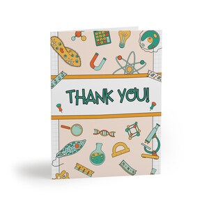 Thank You Card to Science Teacher, Elementary School, Chemistry ...