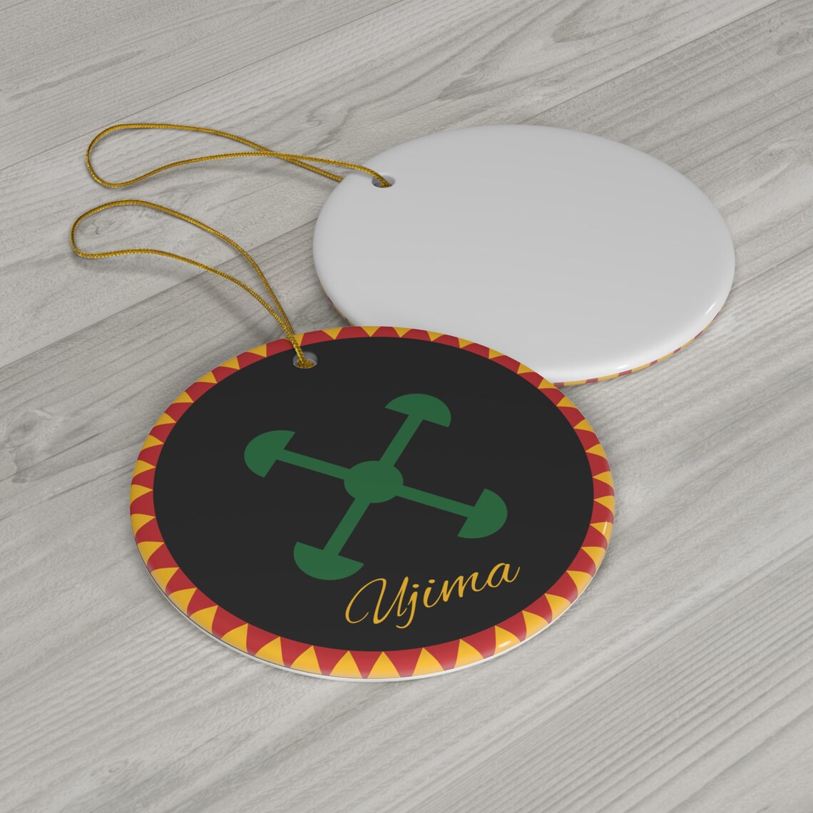 Ujima Kwanzaa Ornaments, Kwanzaa 7 Principles Collective Work and ...