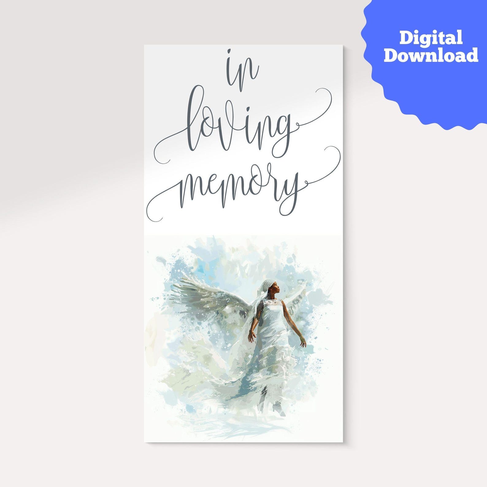 Black Woman Memorial PNG, in Loving Memory PNG, African American Angel ...