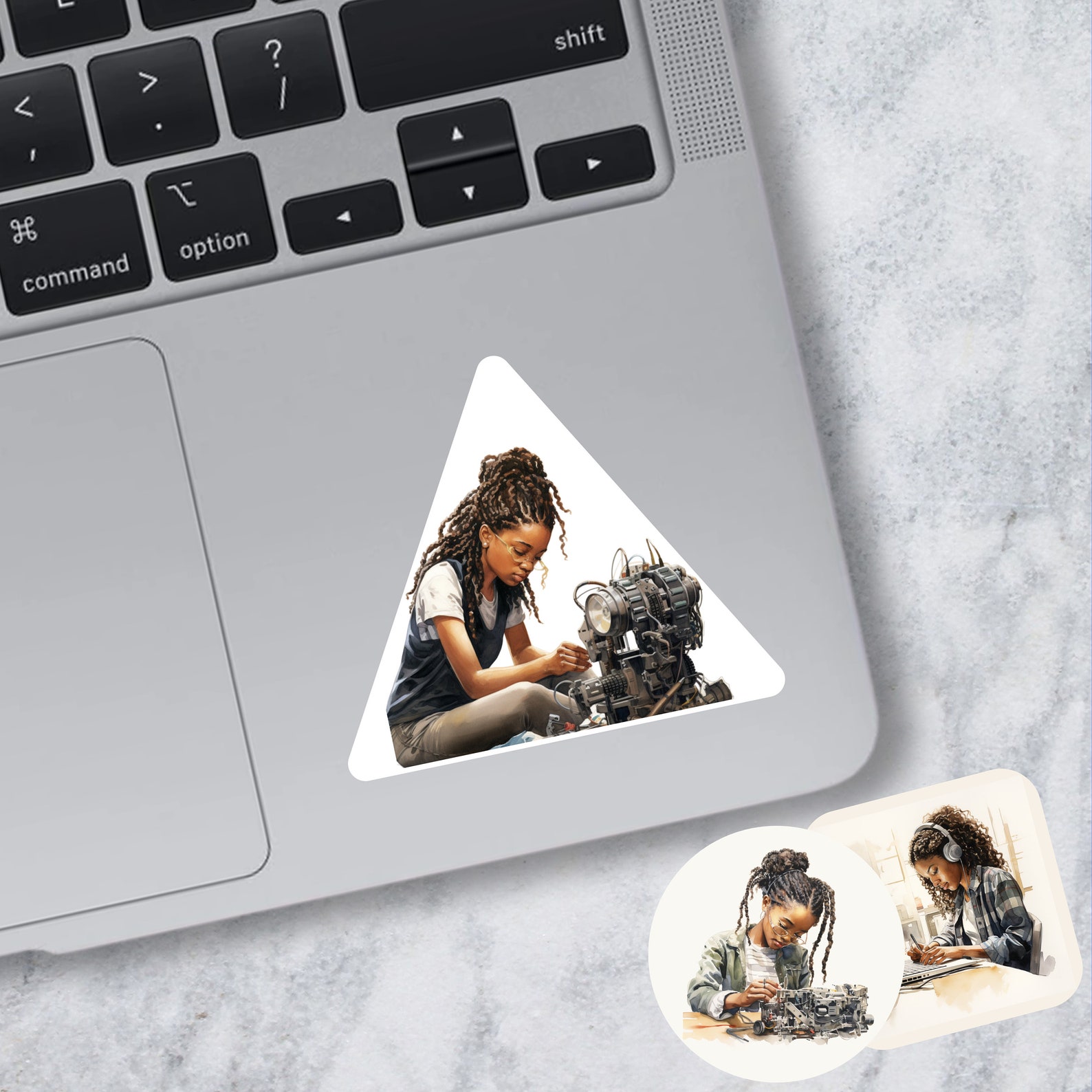 Black Girls in STEM PNG Clipart, African American Girls Studying ...