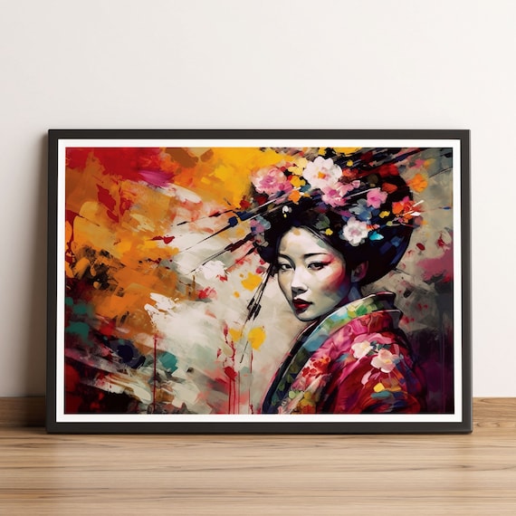 Abstract Geisha Art