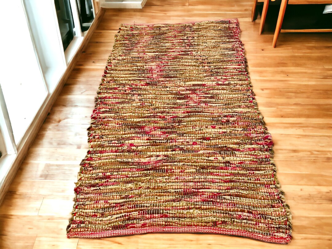 Handwoven Pendleton Merino Wool Rag Rug 49.5 X 30 - Etsy