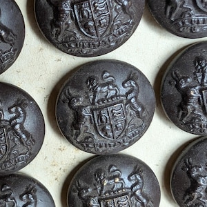 Vintage WWII British Uniform Buttons —CD Civil Defense, King Vintage WWII British Uniform Buttons —CD Civil Defense, King