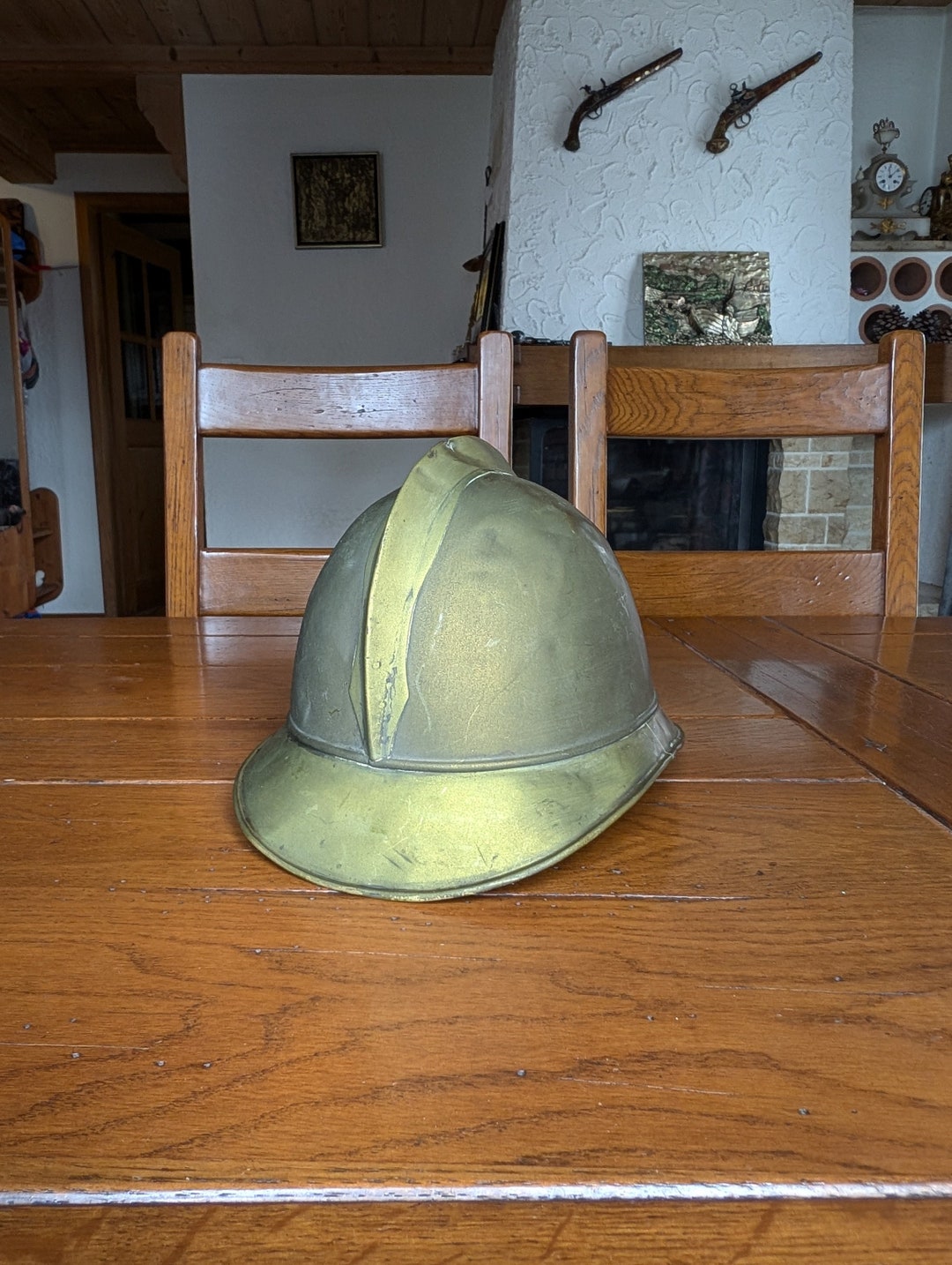 Swiss Antique Copper Antique Fireman's Helmet as a Gift for a ...