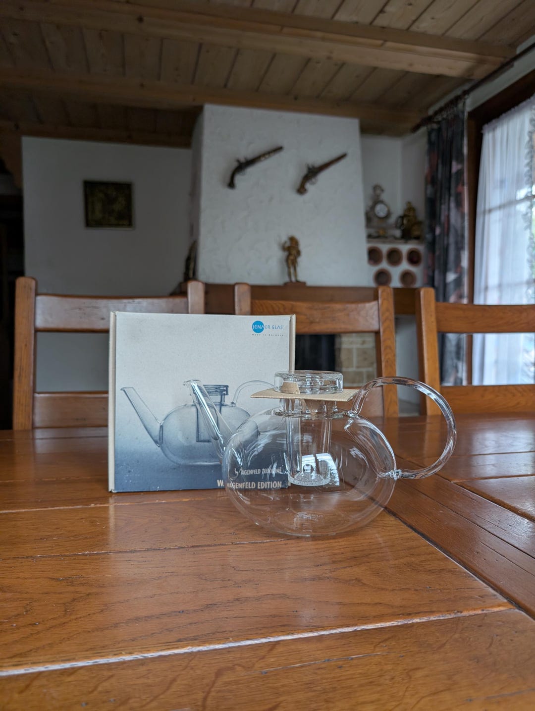 Wagenfeld Edition Jena NOS Vintage Glass Teapot With Lid With Tea ...