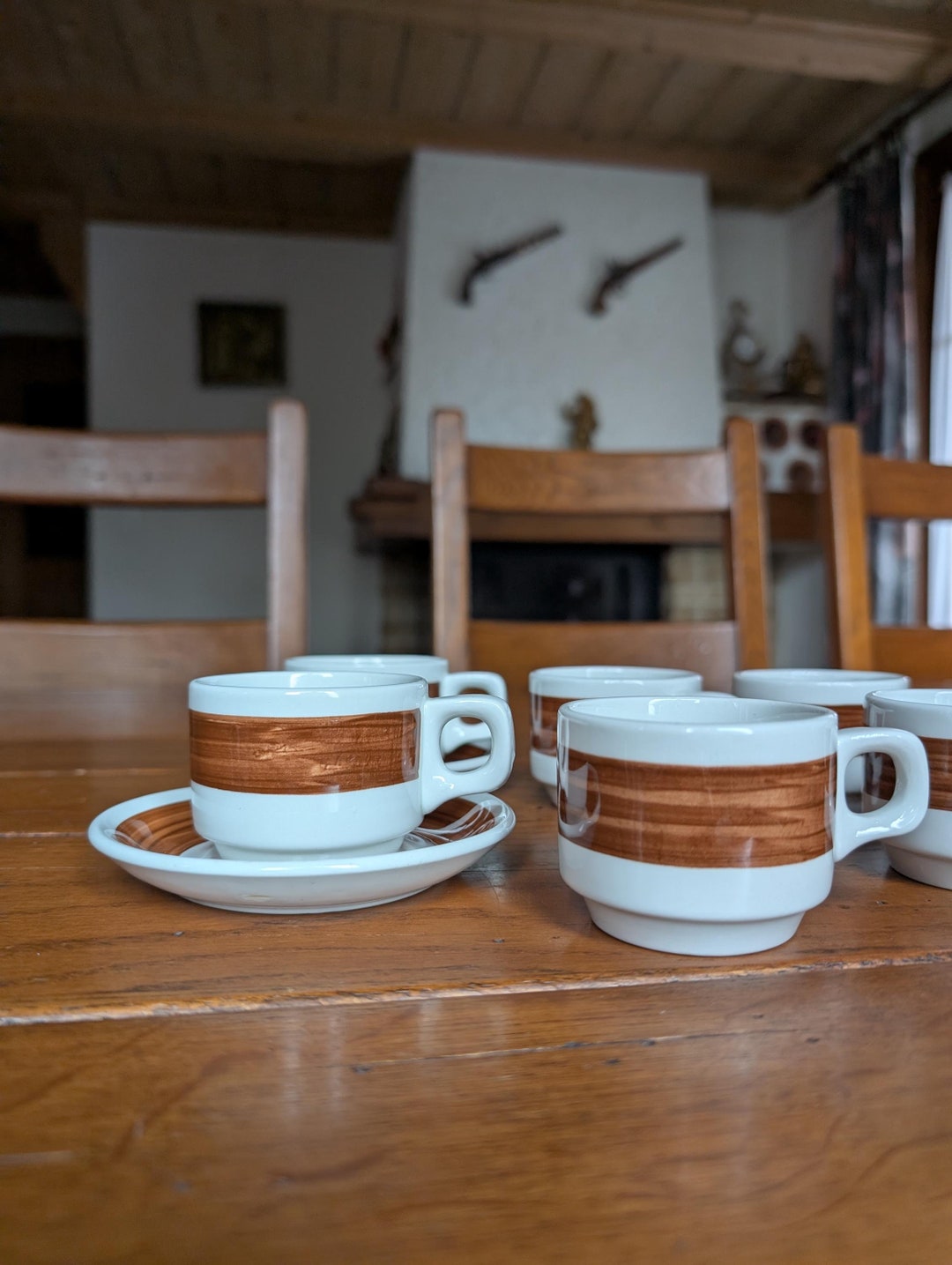 Duraline Vintage Hotel Coffee Cup and Saucer, 70s From England for a ...